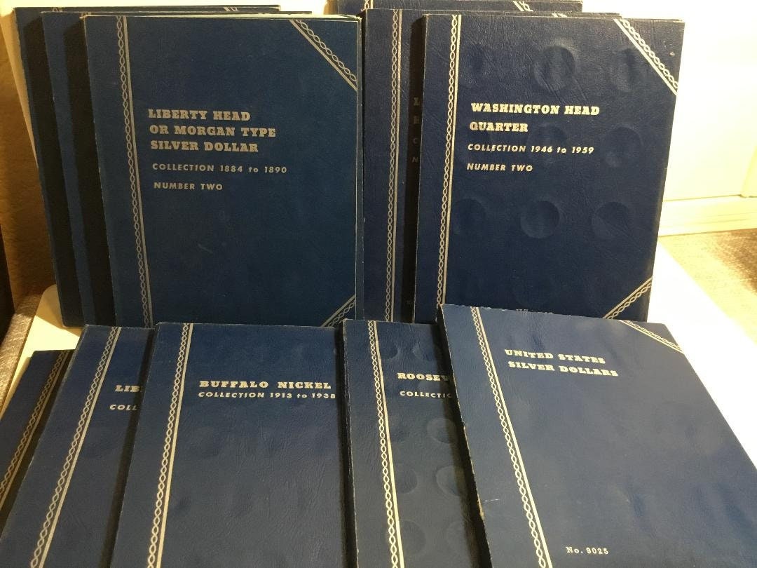 Vintage Whitman Coin Books / Folders, Washington Qtr. Liberty & Buffalo ...
