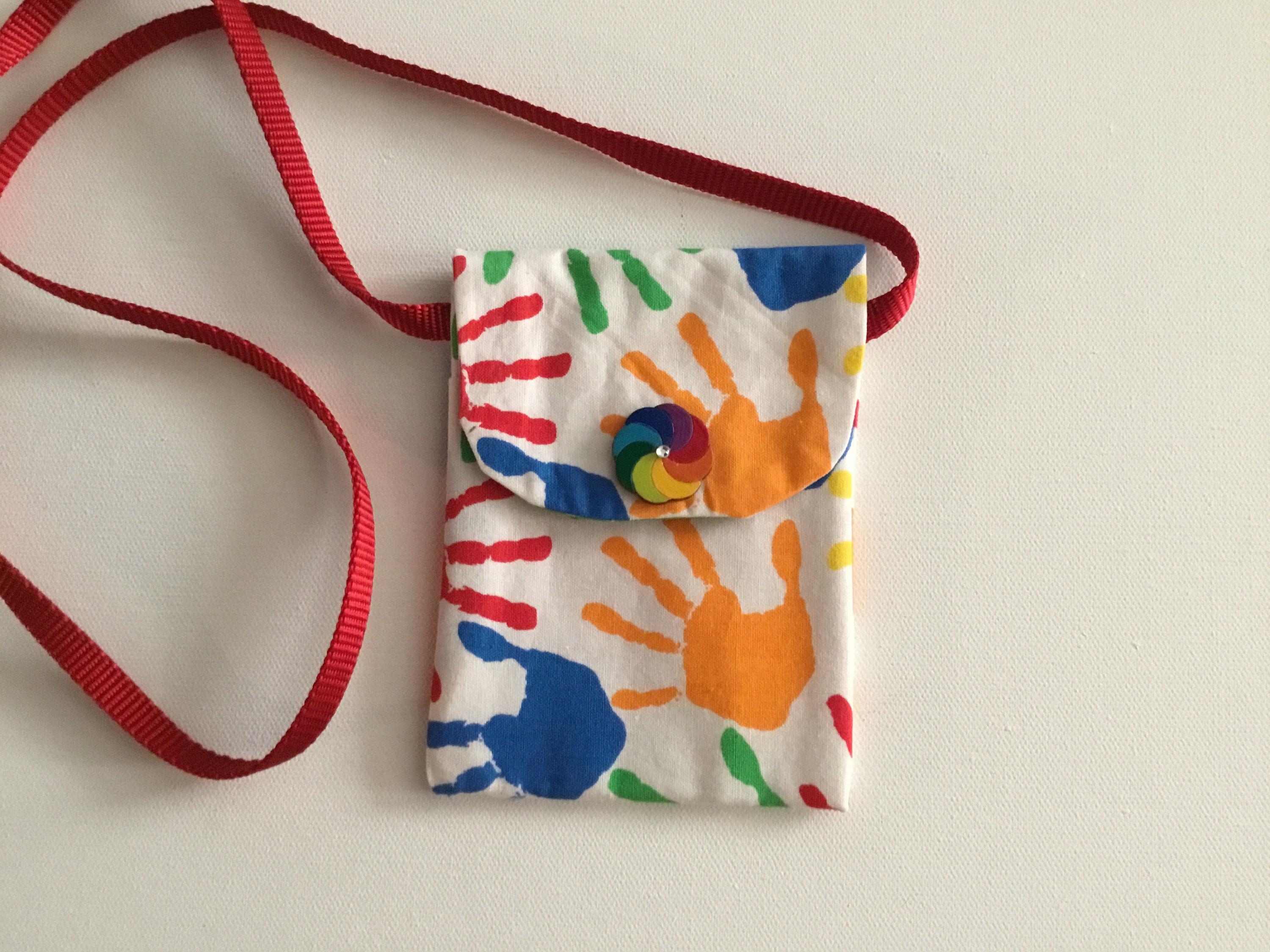 Hand Sewn Two Pocket Pouch With Neck Lanyard | Etsy