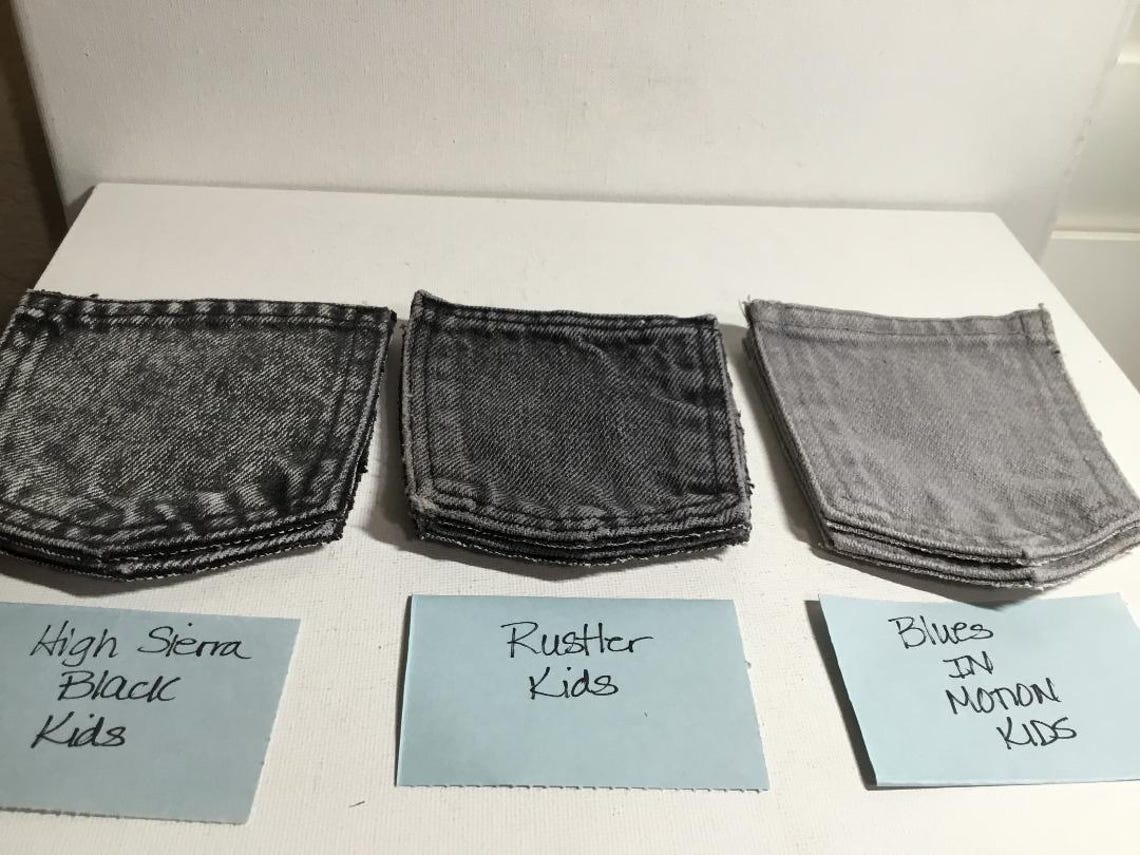 Denim Jean Back Pockets. VINTAGE Salvaged, Upcycle Back Denim Jean ...