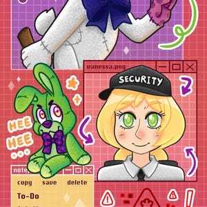 FNAF Security Breach Bookmark Set | Bookmarks | Five Nights at Freddy's ...