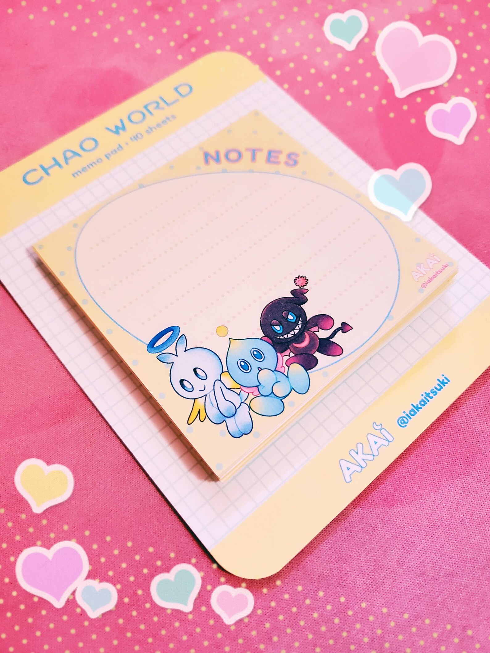 Chao World Memo Pad Set | Notepads | Kawaii Cute Stationery | Sonic ...