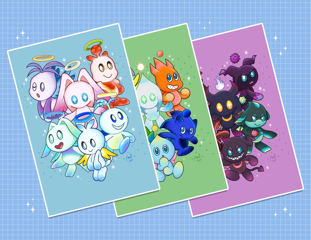 Chao Garden Mini Print Set A6 Print 3 Pcs - Etsy
