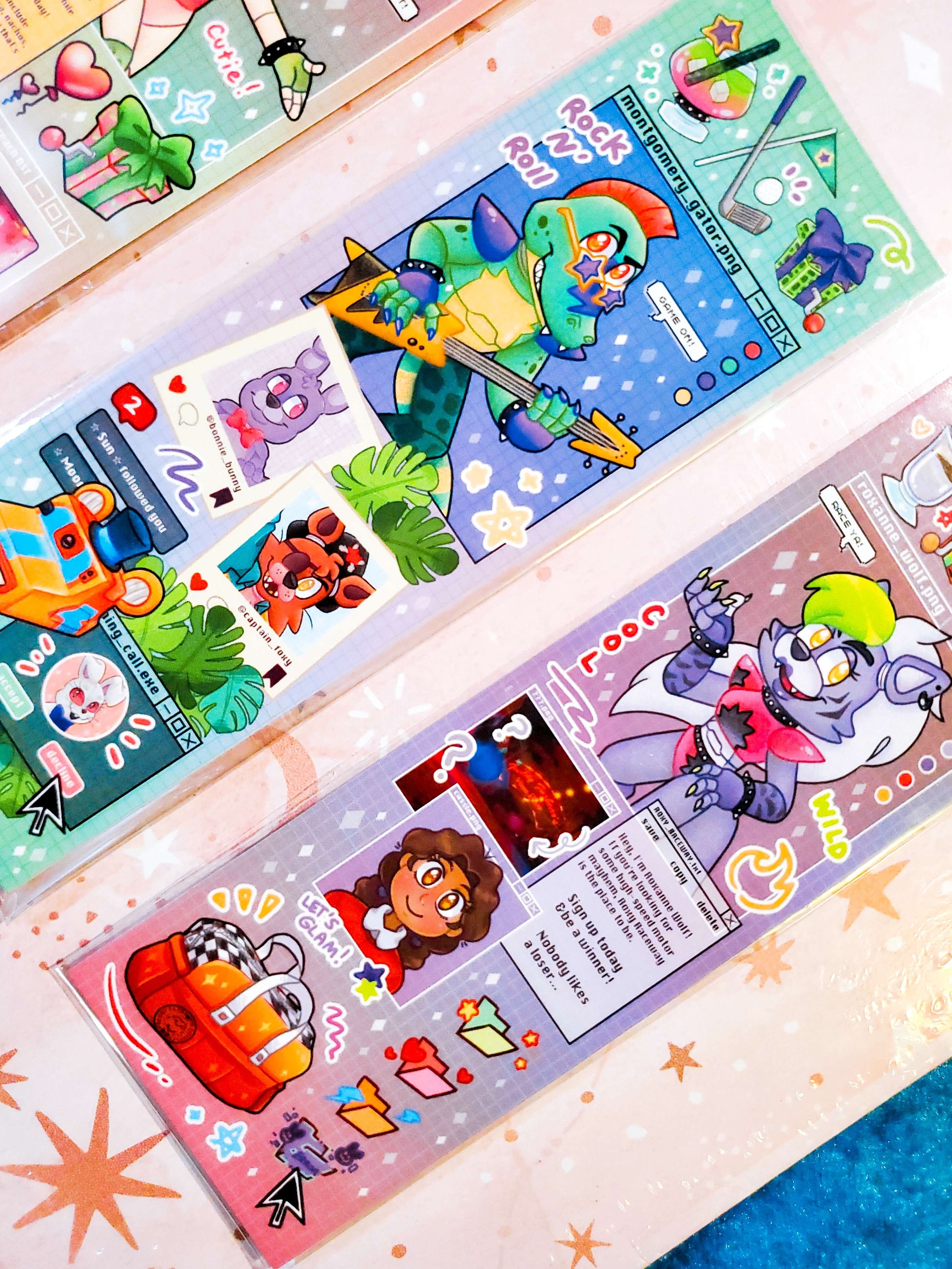 FNAF Security Breach Bookmark Set | Bookmarks | Five Nights at Freddy's ...