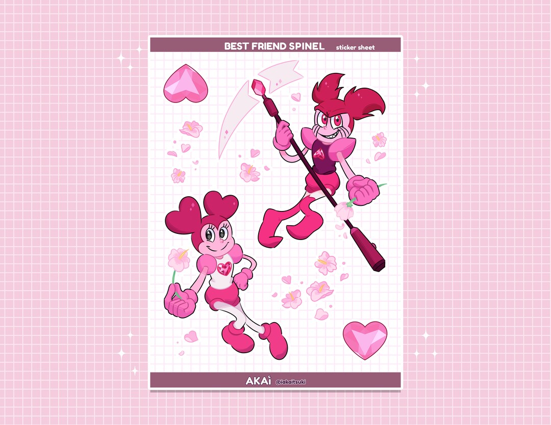 Spinel Sticker Sheet Stickers Steven Universe - Etsy UK