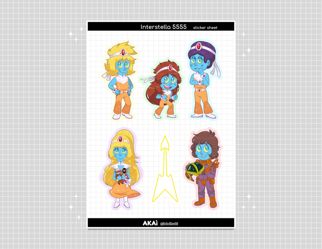 Interstella 5555 Sticker Sheet Stickers Interstella 5555 - Etsy.de