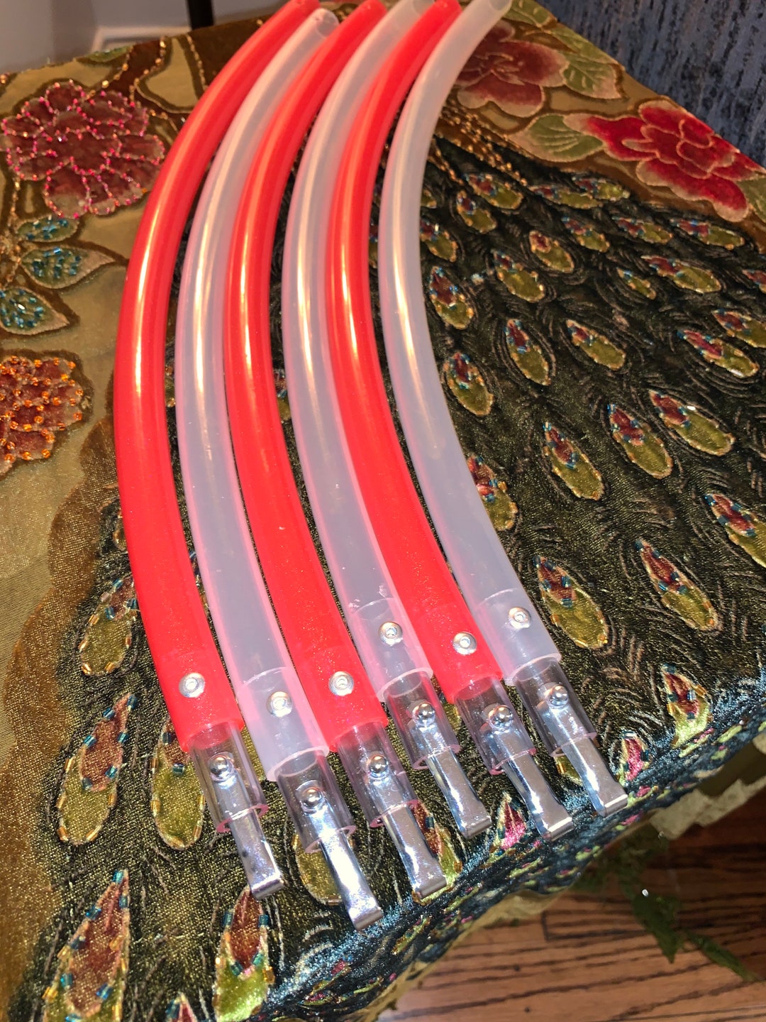 Candy Cane Sectional Travel 5/8 Polypro 6 piece Hula Hoop - Etsy.de