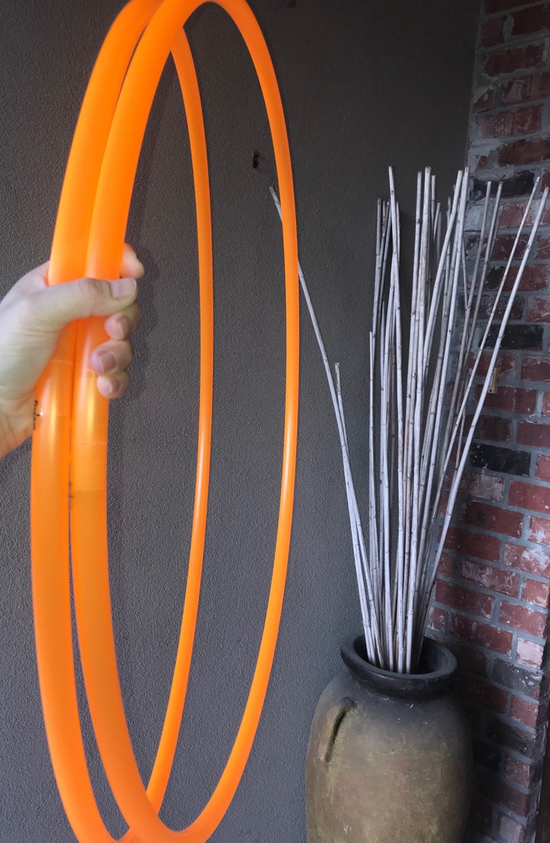 UV Neon Orange Polypro Hula Hoop Valentine Day Gift Gifts | Etsy