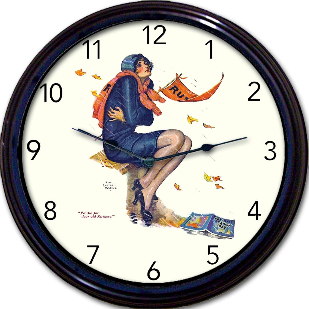 Rutgers University Wall Clock: Scarlet Knights Fan Collectible - Etsy ...