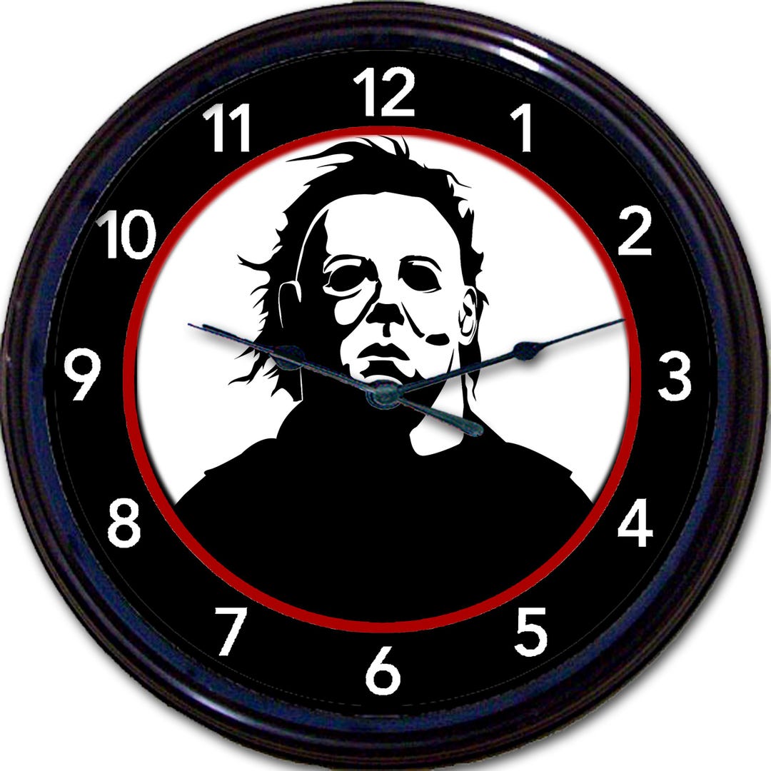Michael Myers Wall Clock - Horror Movie Decor, Michael is My Homeboy ...
