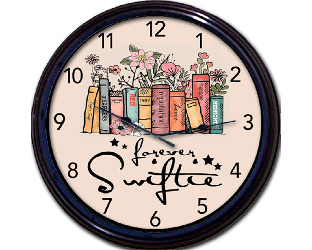 Taylor Swift Midnights Wall Clock, Forever Swiftie, Taylor's Version ...