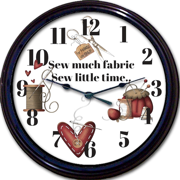 Sewing Room Clock - Etsy