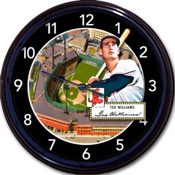 Red Wall Clock - Etsy