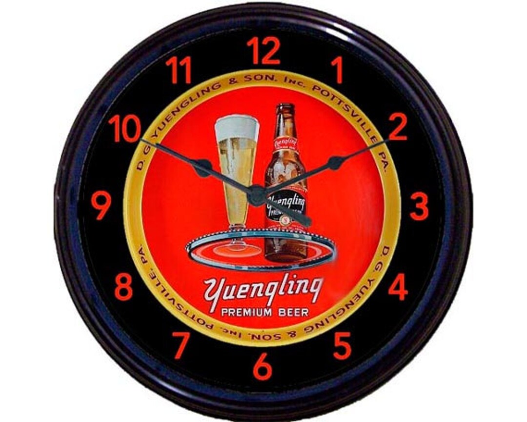 Yuengling Beer Clock Beer Lover Gift Idea, Pottsville Gift, Man Cave ...
