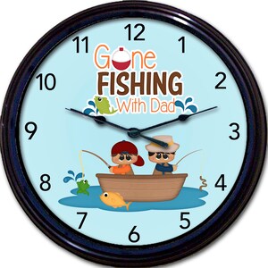 Bass Fishing Wall Clock, Fishing Cabin Decor, Gift for A Fisherman ...