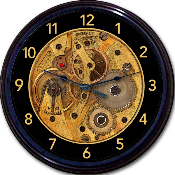 Steampunk Wall Clock - Etsy