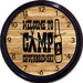 Camping Wall Clock - Camping is My Therapy - Unique Gift - Rustic ...