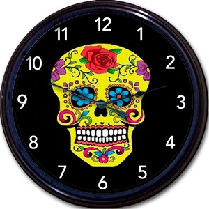 Ouija Board Wall Clock - Spooky 10" Skeleton and Skull Clock ...