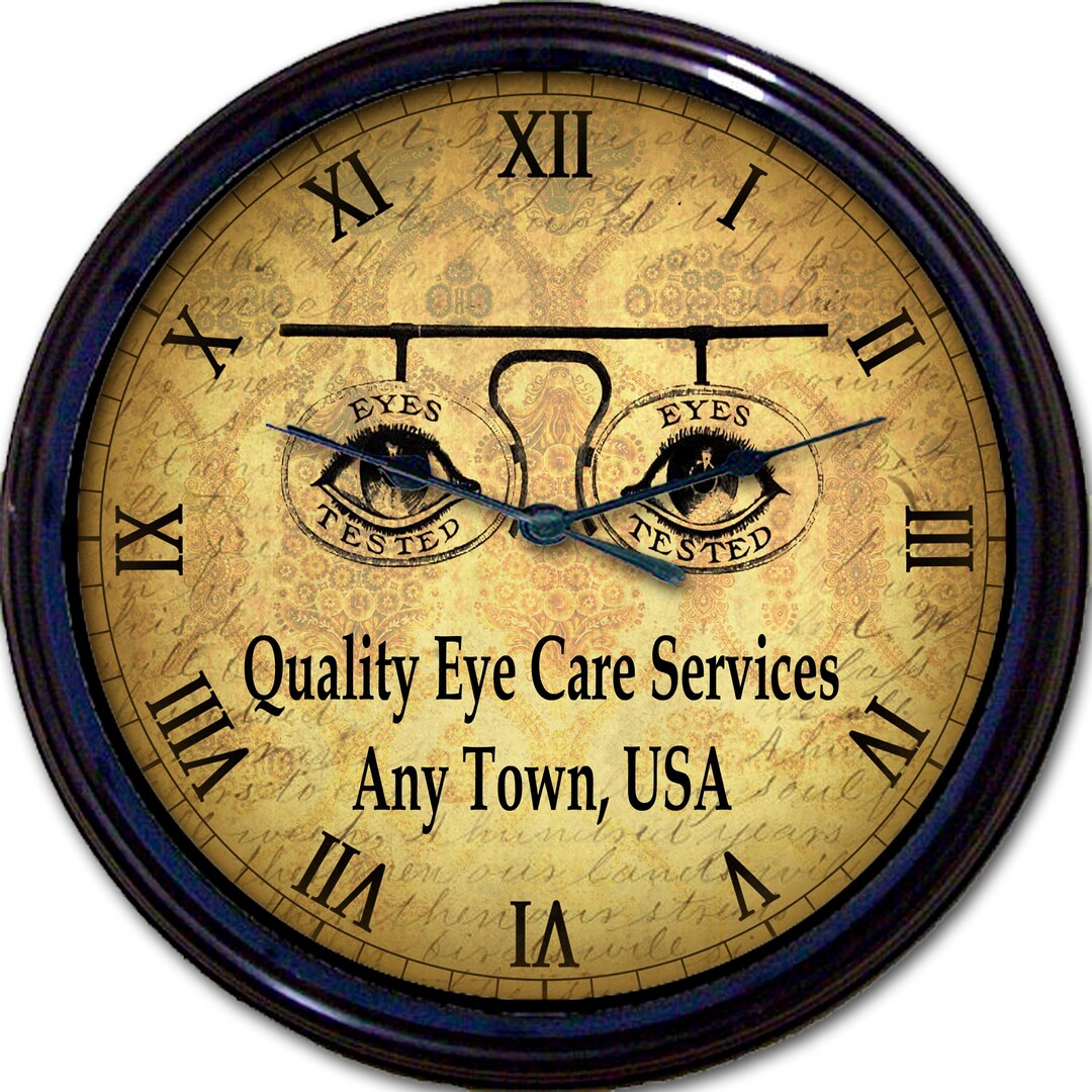 Wall Clock Unique Anatomical Clock, Ophthalmology Eye Anatomy Wall Art ...