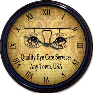 Anatomical Eye Wall Clock: Ophthalmology Clinic Decor, Eye Doctor Gift ...