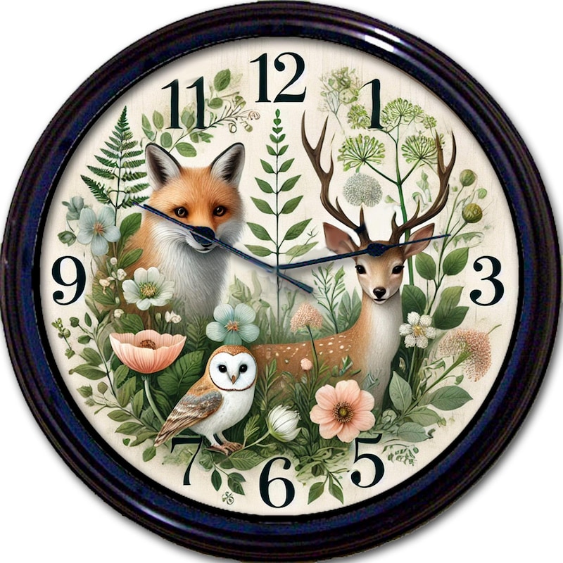 Animal Clock - Etsy