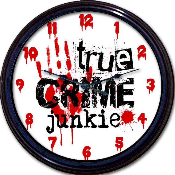 Crime Clock True Crime Clock Crime Obsessed Detective | Etsy