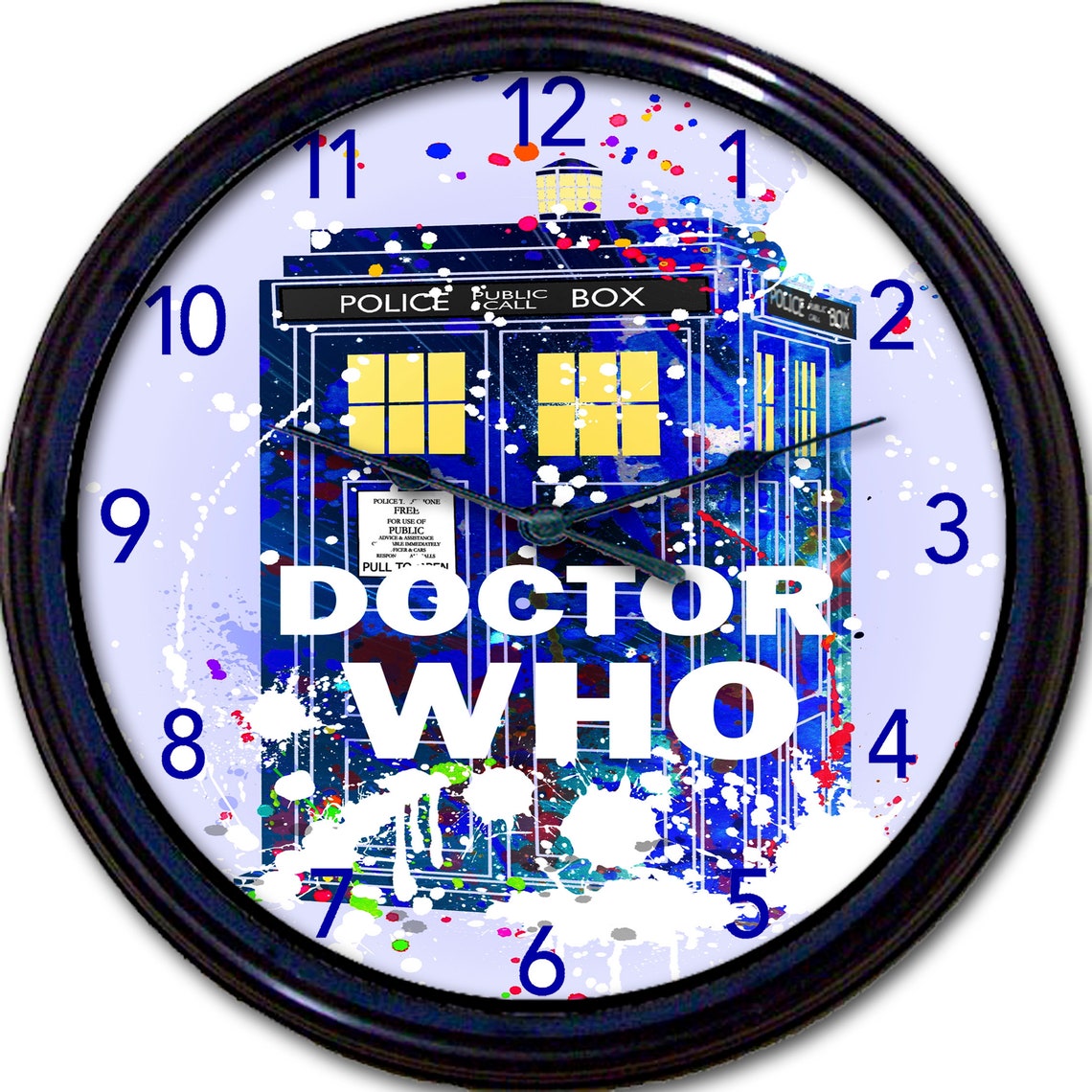 Doctor Who Wall Clock Proud Whovian Tardis Police Box Home - Etsy