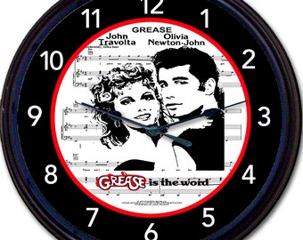Grease Movie Clock - Etsy