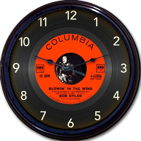 Bob Dylan Record Clock - Etsy