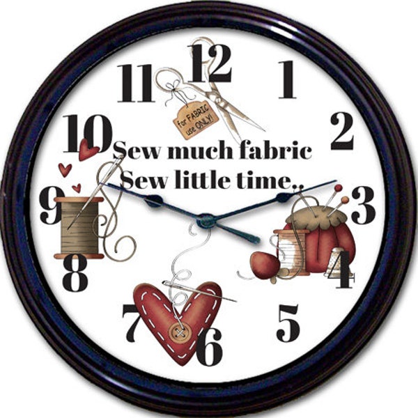 Clock Fabric - Etsy
