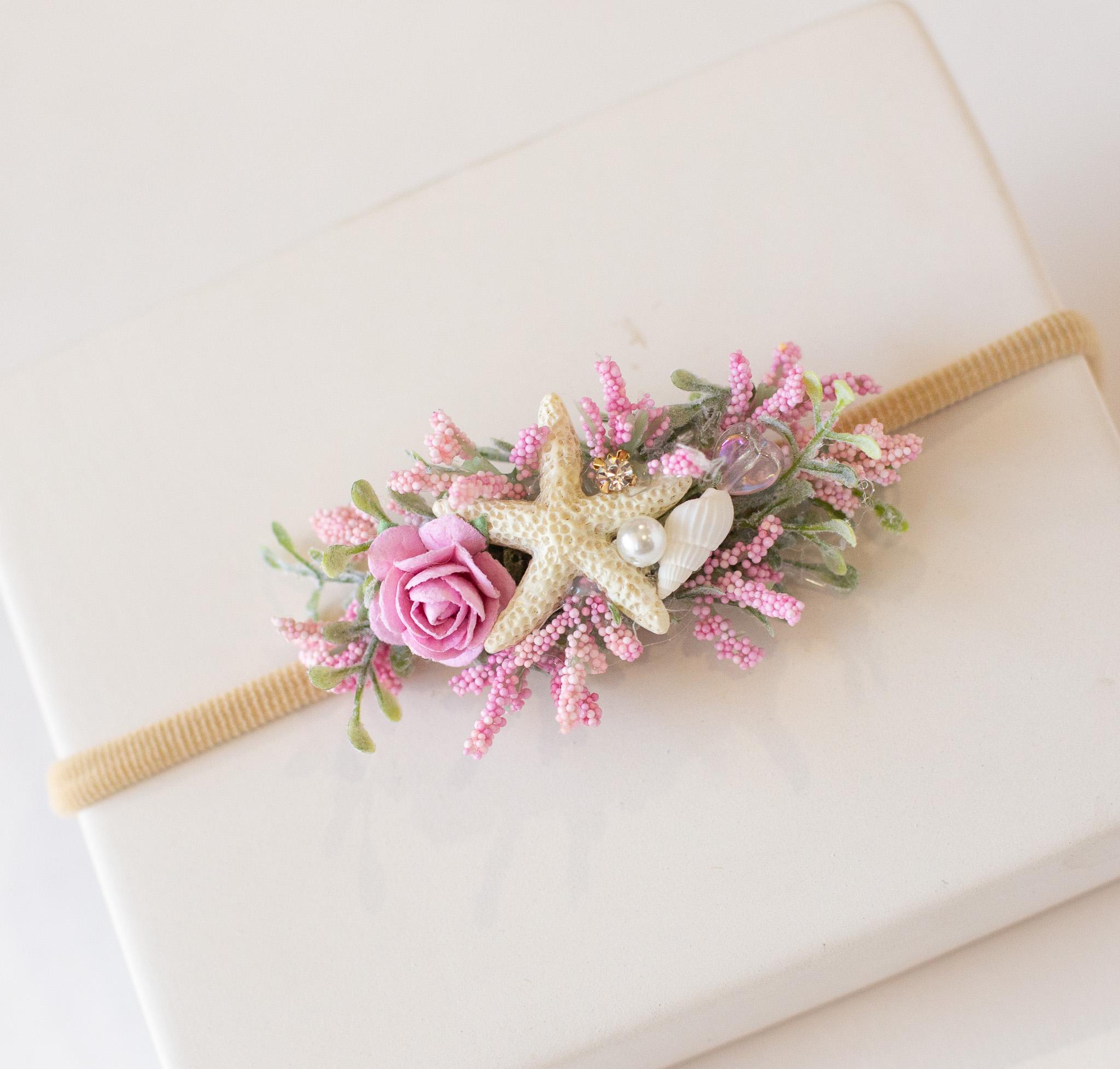 Lili Baby Headband,ocean Hair Accessories,mermaid Headband,baby Girl ...