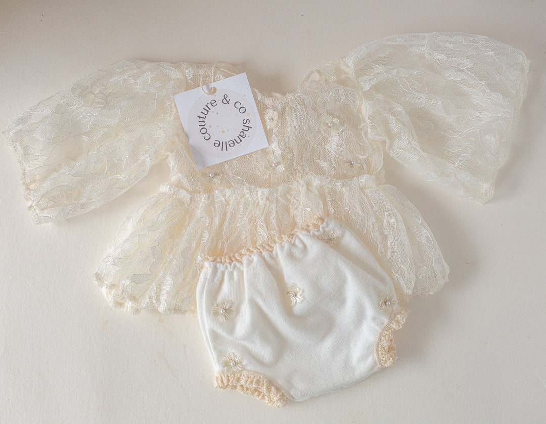 Kleo Newborn Baby Girl Outfit,bohemian Style Baby Girl Props,handmade ...