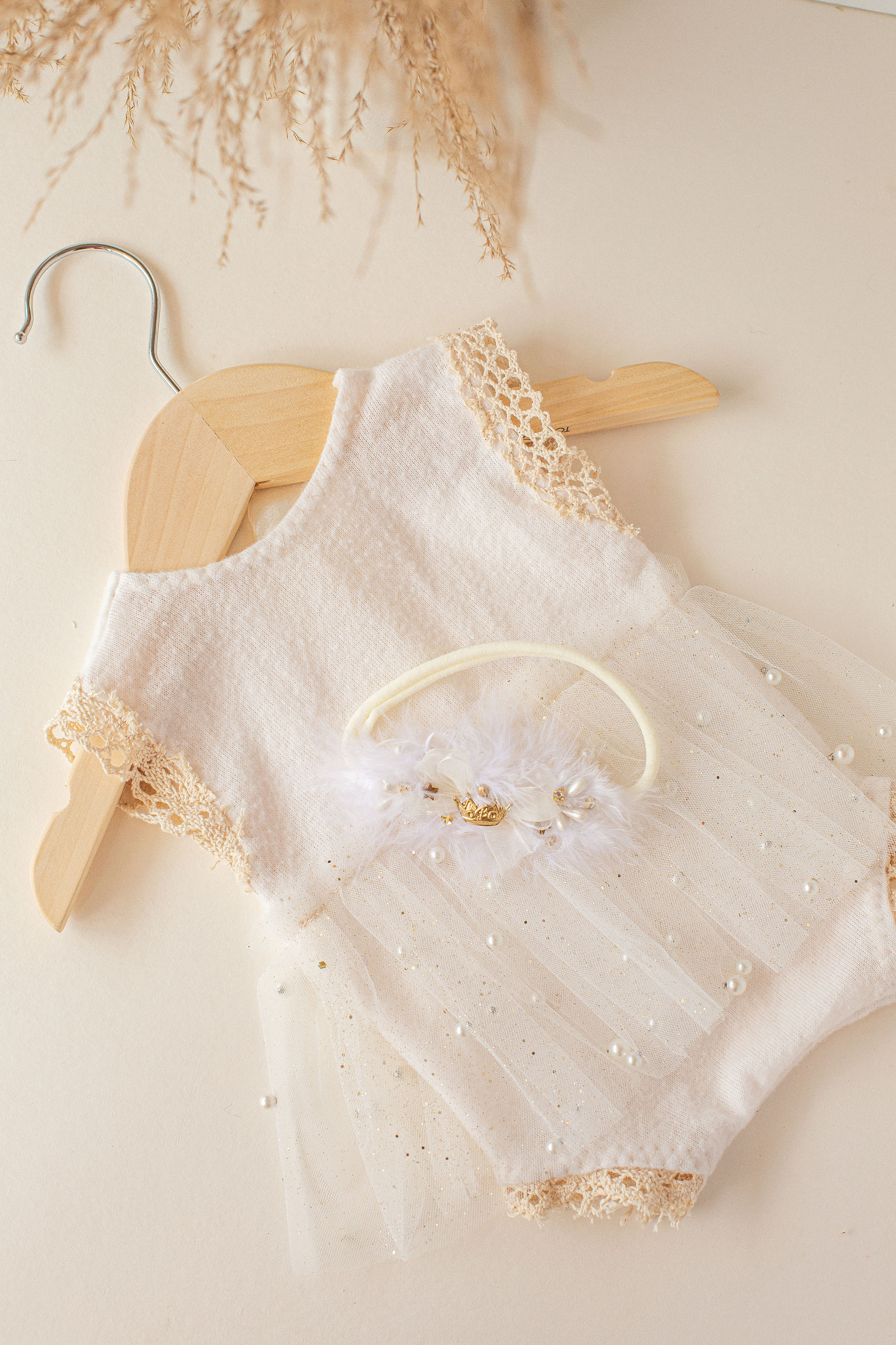 Boho Newborn Baby Girl Outfit,bohemian Style Baby Girl Props,handmade ...