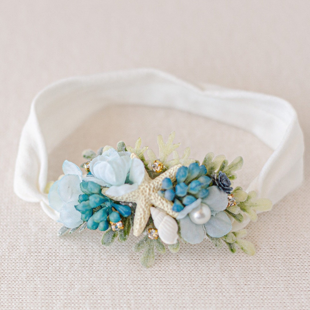 Newborn Baby Headband,ocean Hair Accessories,mermaid Headband,baby Girl ...