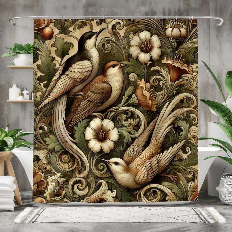 Elegant Curtain Fabric - Etsy UK