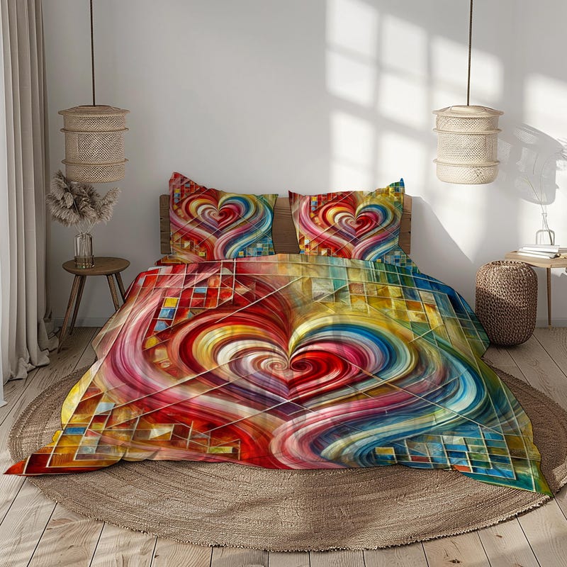 Heart Bedding - Etsy