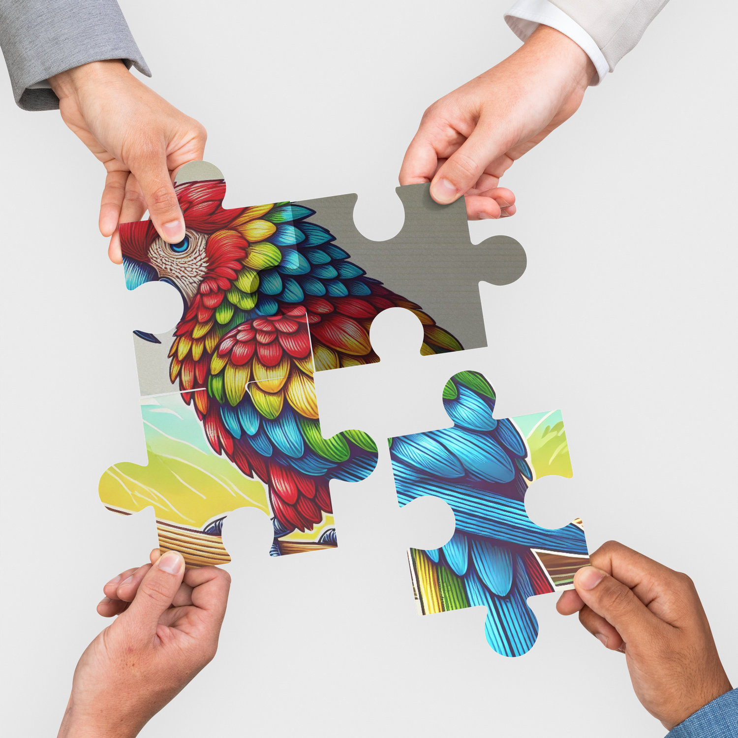 Colorful Wooden Jigsaw Puzzle for Adults Multiple Sizes 200, 300, 500 ...