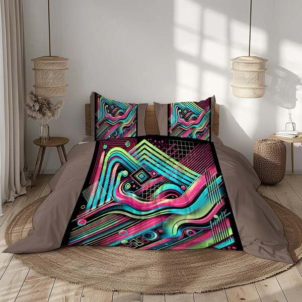 Neon Bedding - Etsy