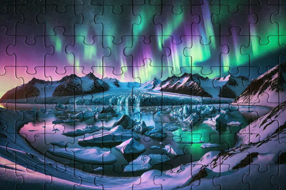 Northern Lights Wooden Jigsaw Puzzle for Adults, 200-1000 Pieces ...