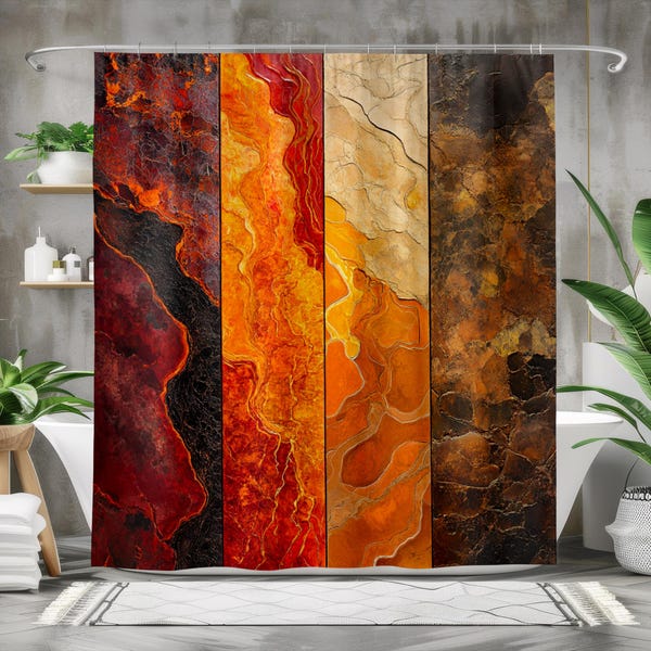 Terracotta Curtain - Etsy