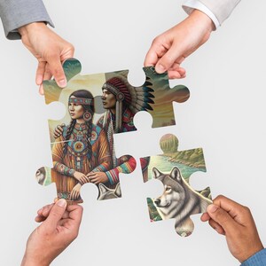 Native American Wooden Jigsaw Puzzle for Adults – Multiple Sizes 200 ...