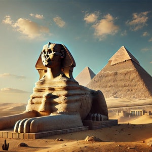 Egyptian Sphinx and Pyramids Wooden Jigsaw Puzzle for Adults - Etsy