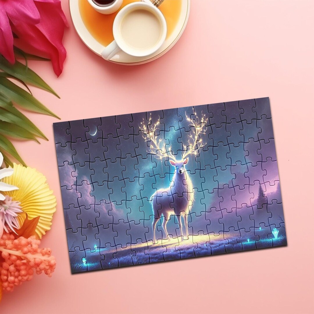 Enchanted Stag Wooden Jigsaw Puzzle for Adults, 200-1000 Pieces ...