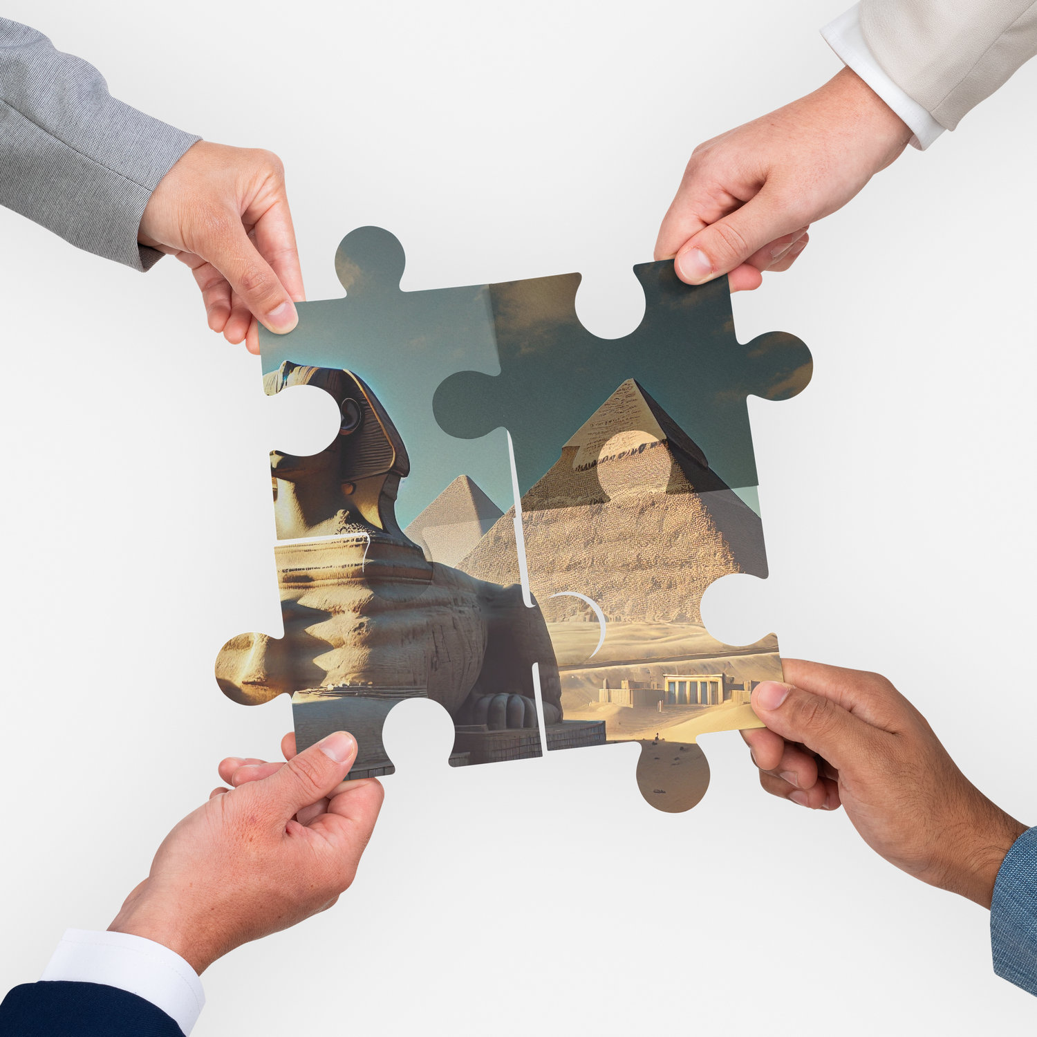 Egyptian Sphinx and Pyramids Wooden Jigsaw Puzzle for Adults - Etsy