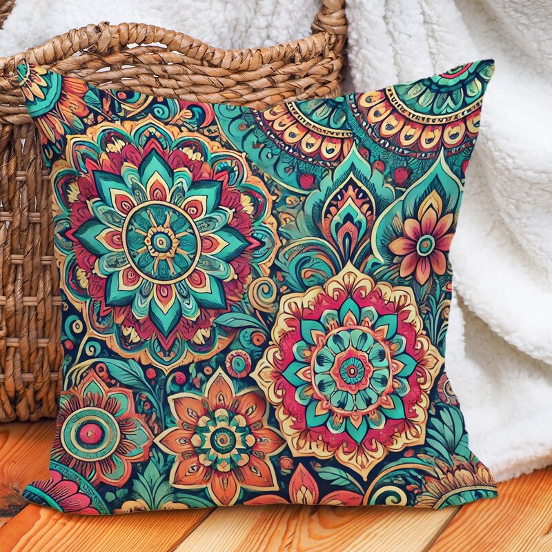 Mandala Pillow - Etsy