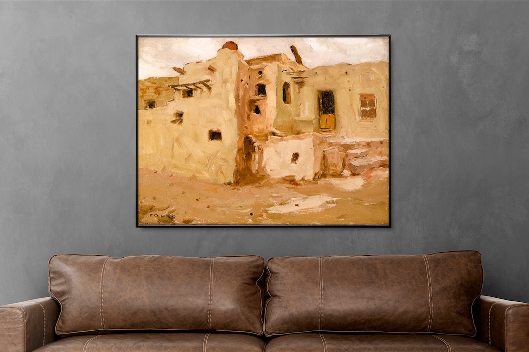 Walpi Pueblo Art Print Eanger Irving Couse, Authentic Native American ...