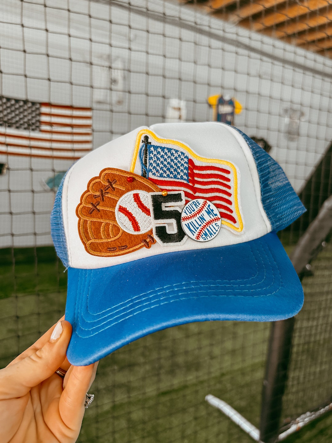 Baseball Trucker Patch Hat, Iron Patches, Trucker Hat, Cowgirl Trucker ...