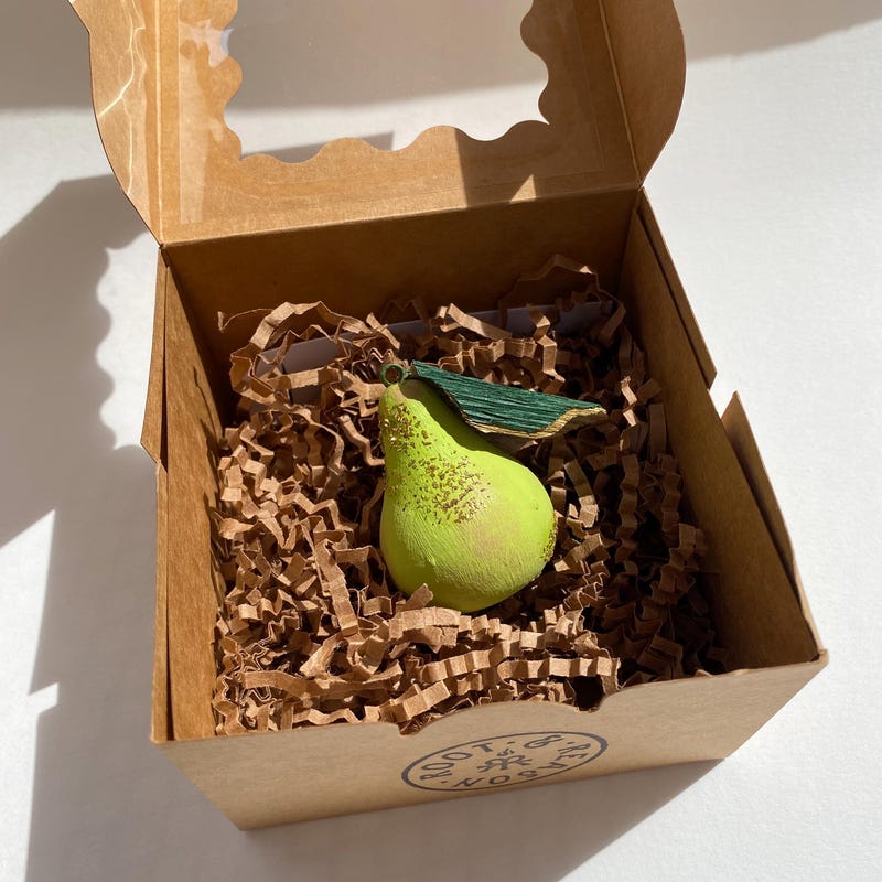 Miniature Pear Ornaments - Etsy
