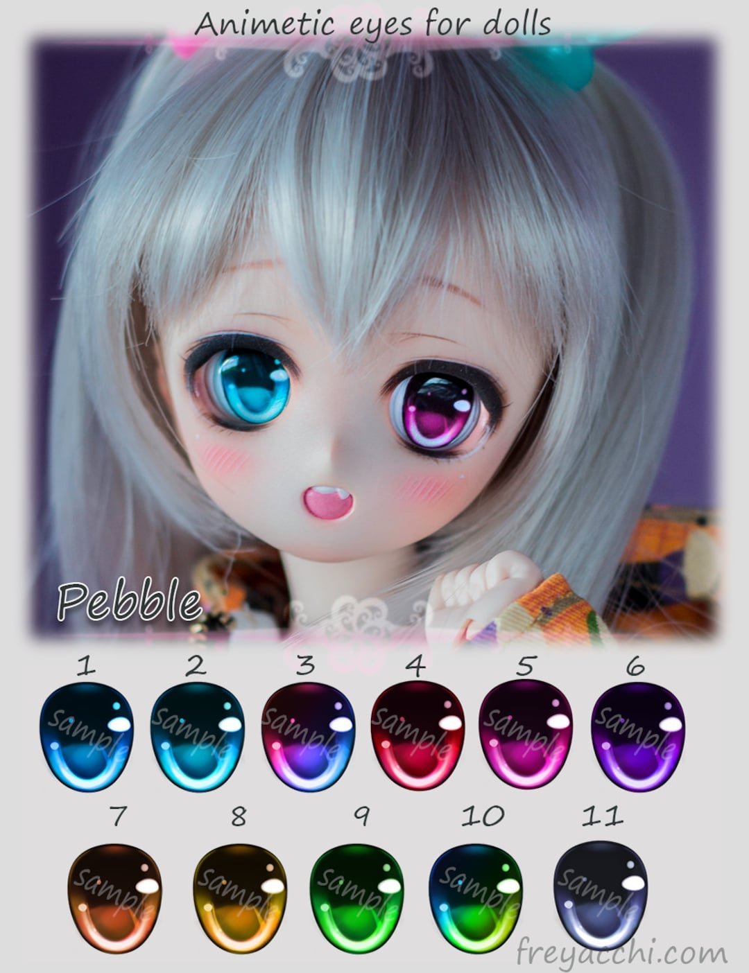 Dollfie Dream Eyes DD, BJD 14-24mm by Freyacchi Pebble - Etsy