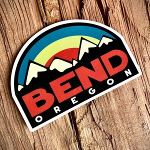 Bend Oregon Sticker FREE SHIPPING. Mount Bachelor. Ski | Etsy