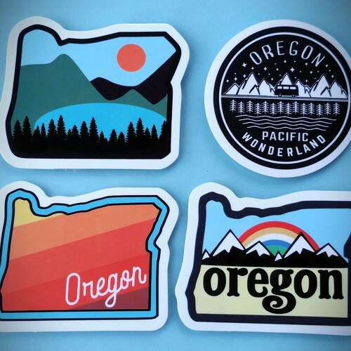 Oregon Sticker Mini Mix FREE Shipping Mix & Match. Pacific - Etsy
